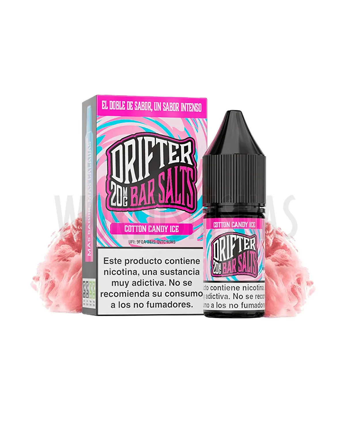 LIQUIDO DRIFTER BAR SALTS COTTON CANDY ICE 20MG | Worldshishas